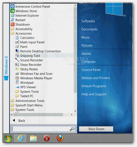 Spesoft Windows 8 Start Menu Download Softpedia