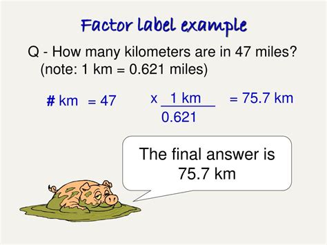 Ppt The Factor Label Method Powerpoint Presentation Free Download