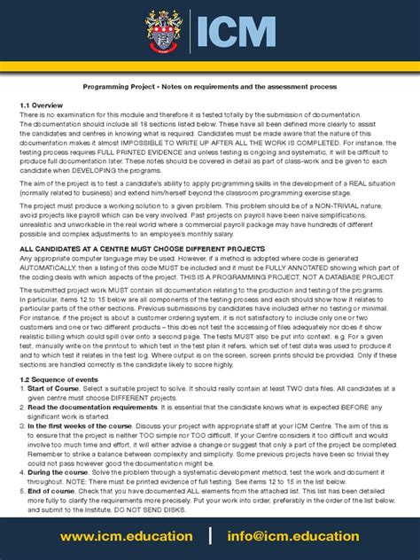Programming Project Notes Pdf Computer Programming Variable