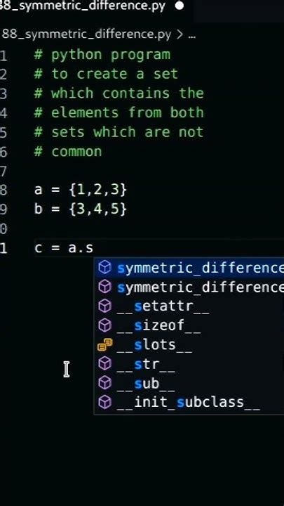 Python Program To Find Symmetric Difference Of Sets Python Set Tech