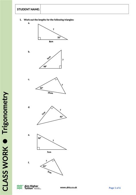 Trigonometry Geometry And Measures Ks3 Teaching Resources