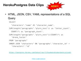 Integrating Force With Heroku Ppt