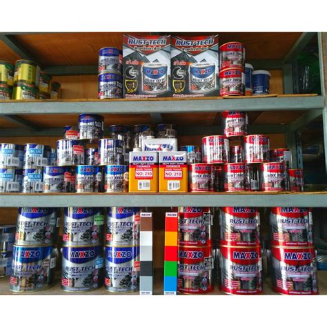 สีทาเหล็กกัลวาไนซ์ 2in1 Maxzo Rust Tech สีรองพื้นและทับหน้าในตัวเดียวกัน ขนาด1 4 Shopee Thailand