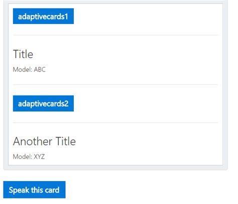 botframework adaptive cards container actions are not rendered