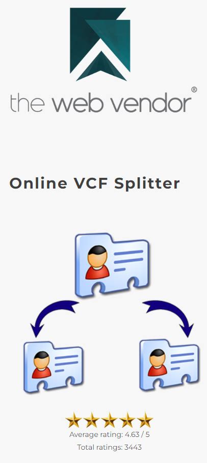 Top VCard Splitter Software Split VCF File Paid Free Ways