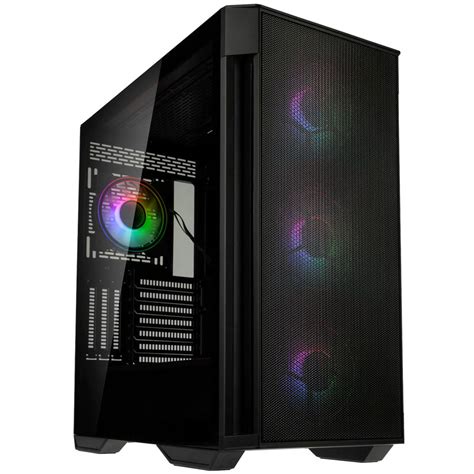 Kustom Pcs Kolink Observatory Z Mesh Argb Super Midi Tower With Tempered Glass And 4 Argb Fans