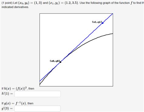Solved 1 Point Let X0 Y0 1 3 And X1 Y1 1 2 3 5 Chegg Com