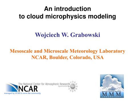 Ppt Cloud Microphysics Modeling State Of The Art And Applications