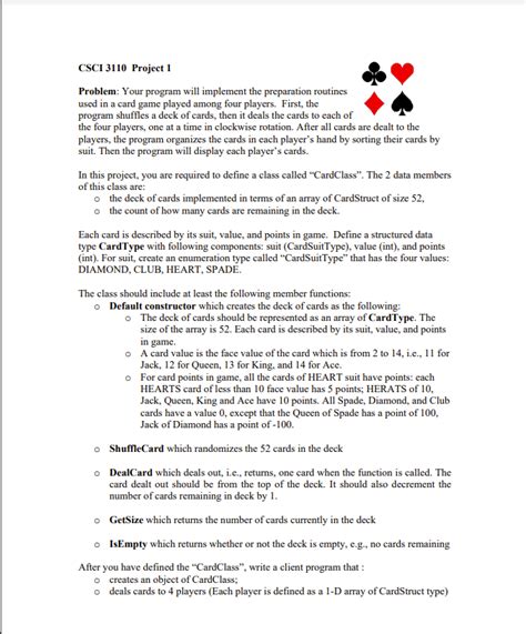 Solved Csci 3110 Project 1 Problem Your Program Will