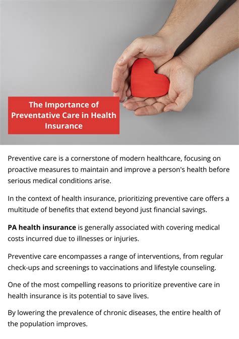 Ppt The Importance Of Preventative Care In Health Insurance