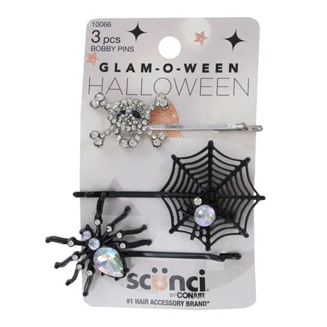 Scunci Glam O Ween Halloween Bobby Pins 3 Pieces