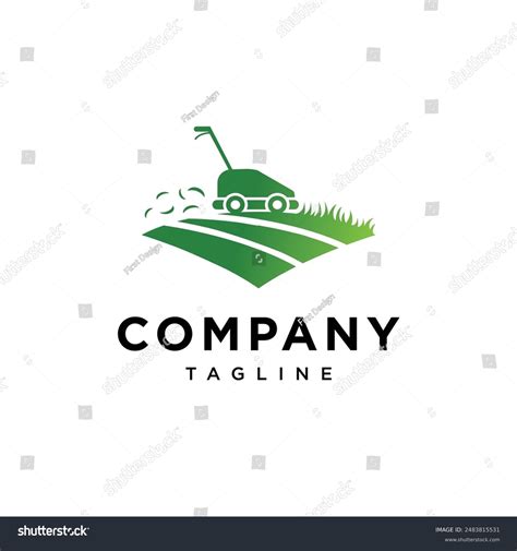 Weed Whacking Logo Icon Vector Template Stock Vector Royalty Free