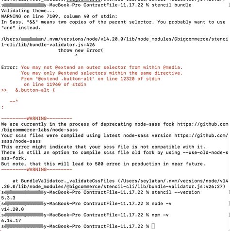 Stencil Not Bundling Throwing Errors That Im Not Familiar With Localhost Site Not At All