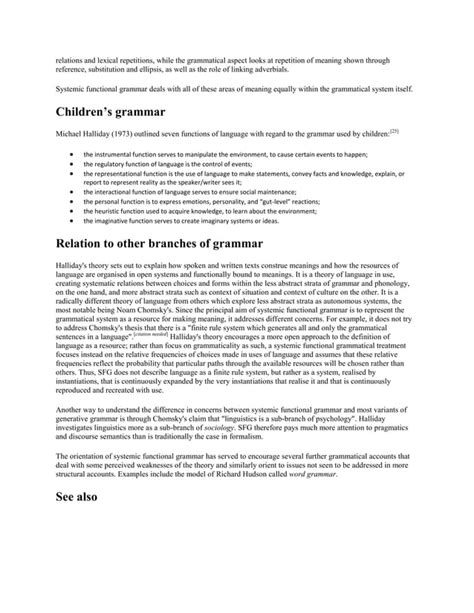 Systemic Functional Grammar Docx Programming Languages Computing