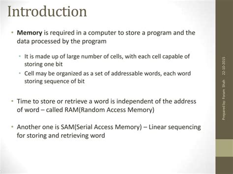 Memory Organization Computer Fundamental And Organization Ppt