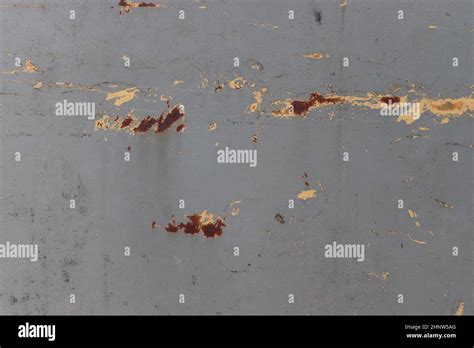 Detailed Close Up Surface Of Rusty Metal And Steel With Lots Of