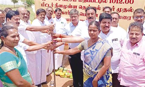 திருப்பூர் மாநகராட்சி 7 வது வார்டில் தார்ச்சாலை அமைக்க பூமி பூஜை எம் எல் ஏ மேயர் தொடங்கி