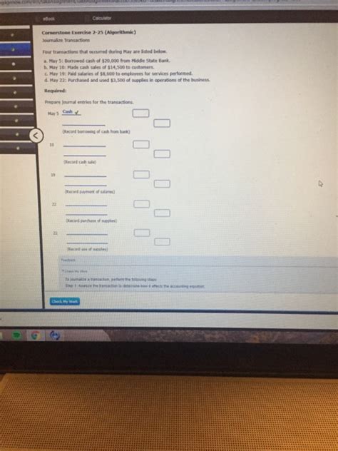 solved calculator cornerstone exercise 2 25 algorithmic