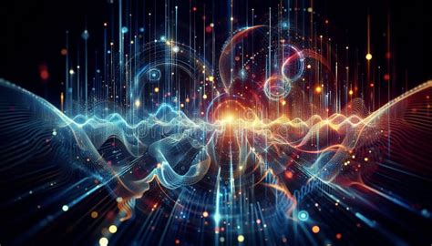 Vibrant Sound Waves Background In Dynamic Patterns Stock Illustration Illustration Of