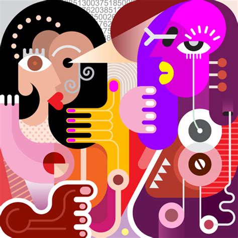 Abstract Women Portrait Vector Material 12 Free Download