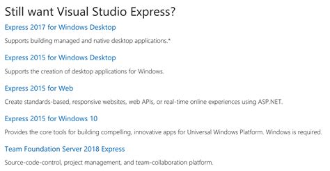 Visual Studio Express Is No More Here S Visual Studio Community