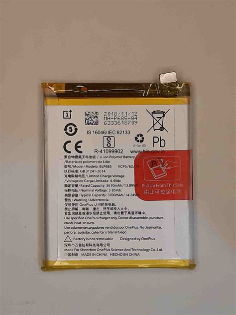 OnePlus 6T OnePlus 7 BLP685 Battery Battery Bank Original Mobile Phone Battery