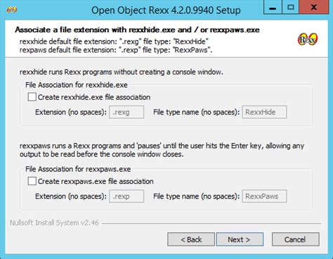 Rexx Instalación