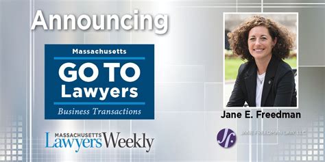 Massachusetts Lawyers Weekly On Linkedin Jane E Freedman Launched Her