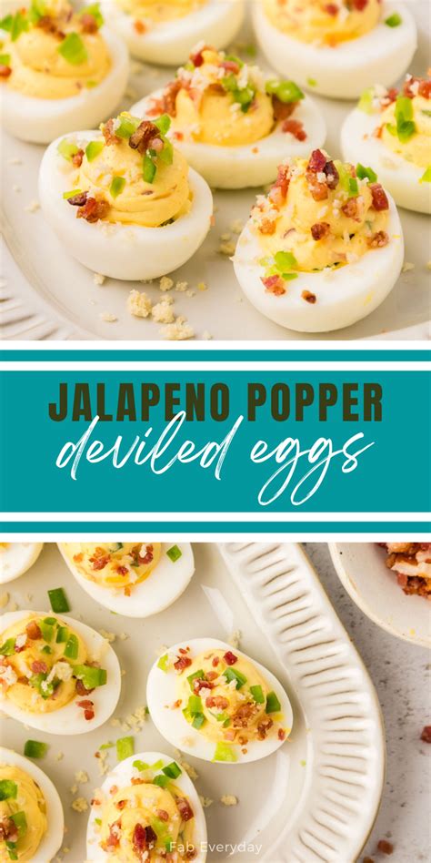 Jalapeno Popper Deviled Eggs Fab Everyday