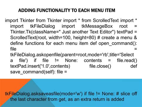 Notepad Making In Paython By Rohit Malav Ppt