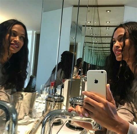 Zoe X Cc Zoe Saldana Mirror Selfie Brand Creation