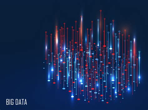 Big Data Visualization Or Digital Shiny Rays Background 23682886 Vector Art At Vecteezy