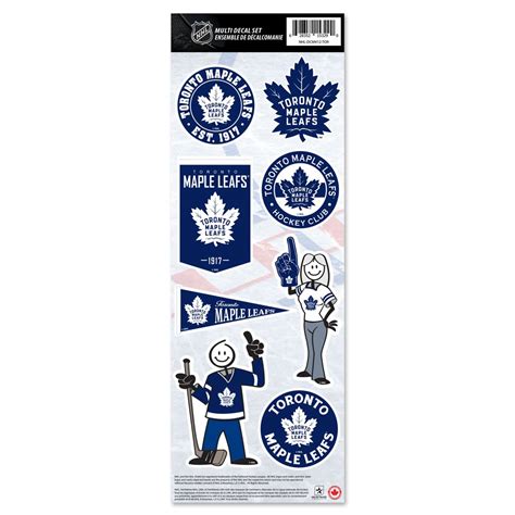Toronto Maple Leafs 4 X 12 Multi Character And Logo Decal Sticker Set