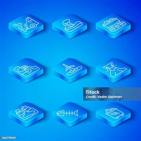 세트 라인 난파 유조선 풍력 터빈 죽은 물고기 용암과 화산 분화 석탄 기차 마차 폐수 자동차 배기 및 재활용 재활용 아이콘 벡터 3차원 형태에 대한 스톡 벡터 아트 및 기타