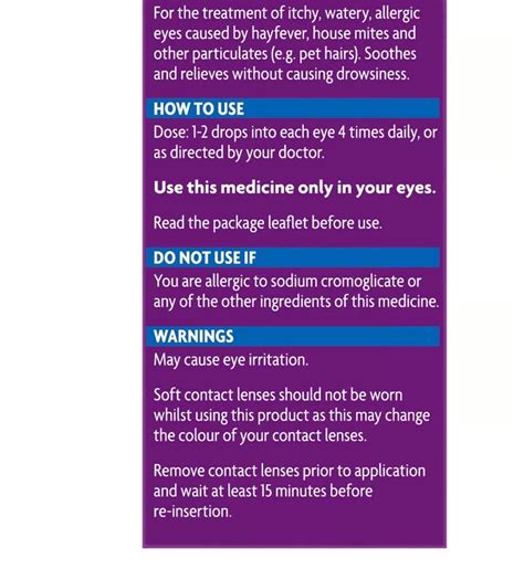 Opticrom Allergy Eye Drops 10ml Blue Light Mentality