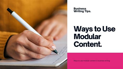 Mastering Modular Content Writing For Business Websites A Guide For