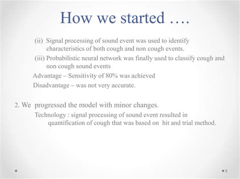 Identification Of Cough And Speech Ppt Ppt