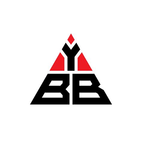 Ybb Triangle Letter Logo Design With Triangle Shape Ybb Triangle Logo
