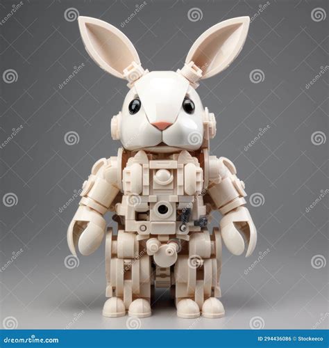 Lego Robot Bunny Prototype A Fusion Of Realism And Fantasy Stock