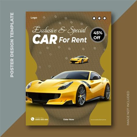 Premium Vector Car Sale Poster Design Template