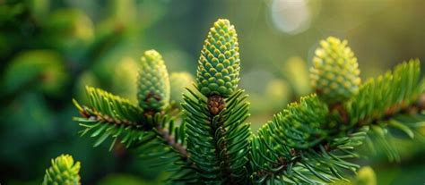 Premium Photo Detailed Closeup Of Growing Pine Cones