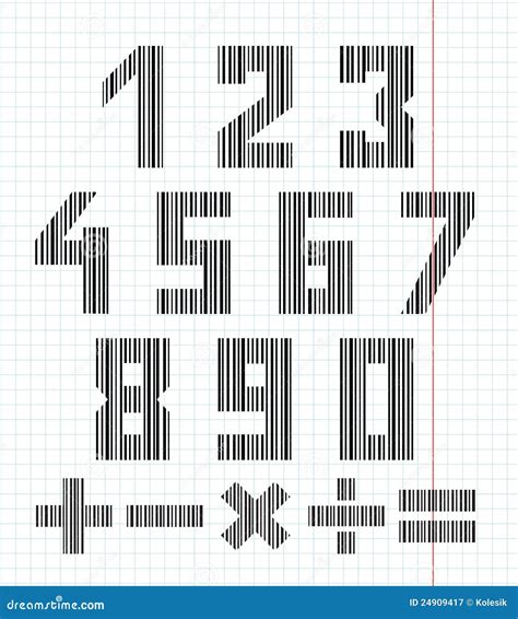 Numbers And Symbols Stock Vector Illustration Of Learn 24909417