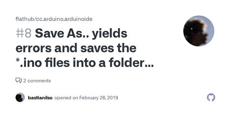Save As Yields Errors And Saves The Ino Files Into A Folder With