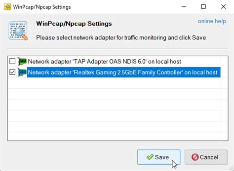 Winpcap Traffic Monitoring Method How To Configure Monitoring Via
