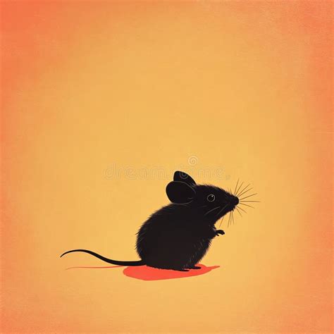 Minimalist Black Mouse Stock Illustration Illustration Of Ears 333298563