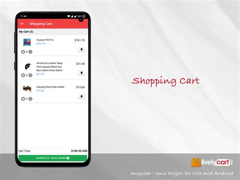 Livelycart Pro Angular Ionic Mobile Apps Codemarket