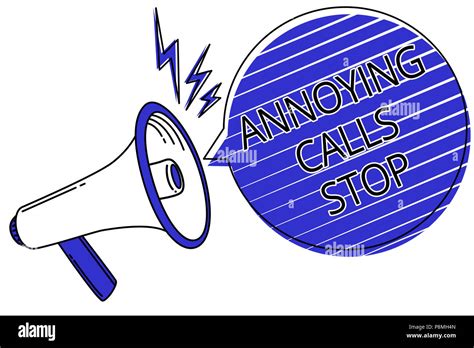 Writing Note Showing Annoying Calls Stop Business Photo Showcasing