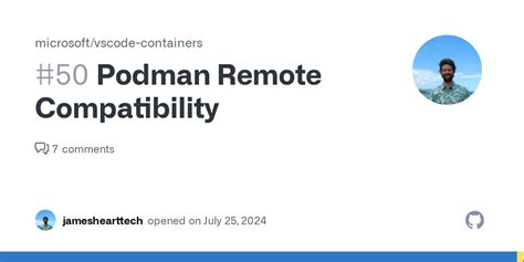 Podman Remote Compatibility Issue Microsoft Vscode Containers GitHub