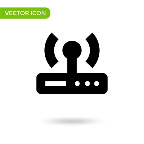 Wireless Router Icon Minimal And Creative Icon Isolated On White