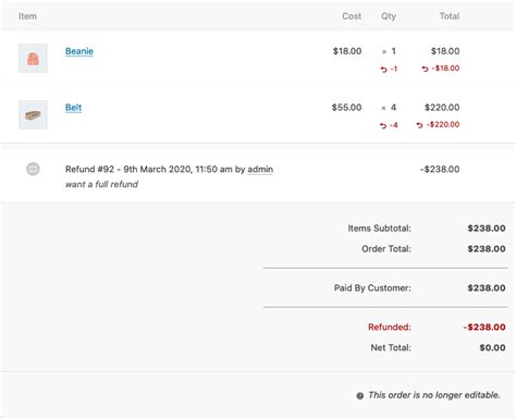 Refunding Orders In Woocommerce Documentation Woocommerce
